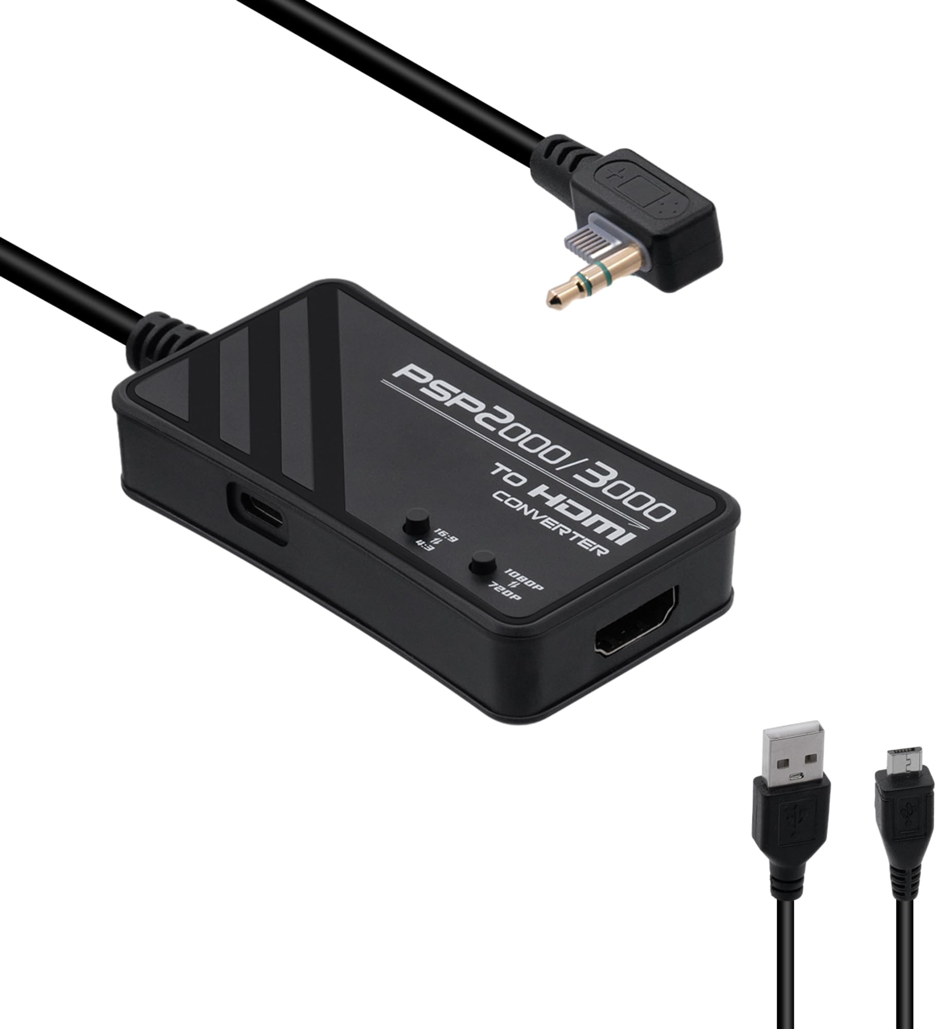 Amazon | Mcbazel PSP用 HDMIコンバーター(3M長さ) 2000/3000モデル対応 チップアップグレード版 HDTV ...