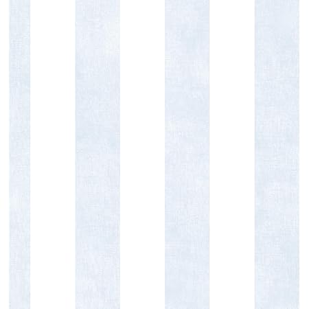 Norwall ST36931 Stripe with Texture PrePasted Wallpaper, Blue, Soft ...