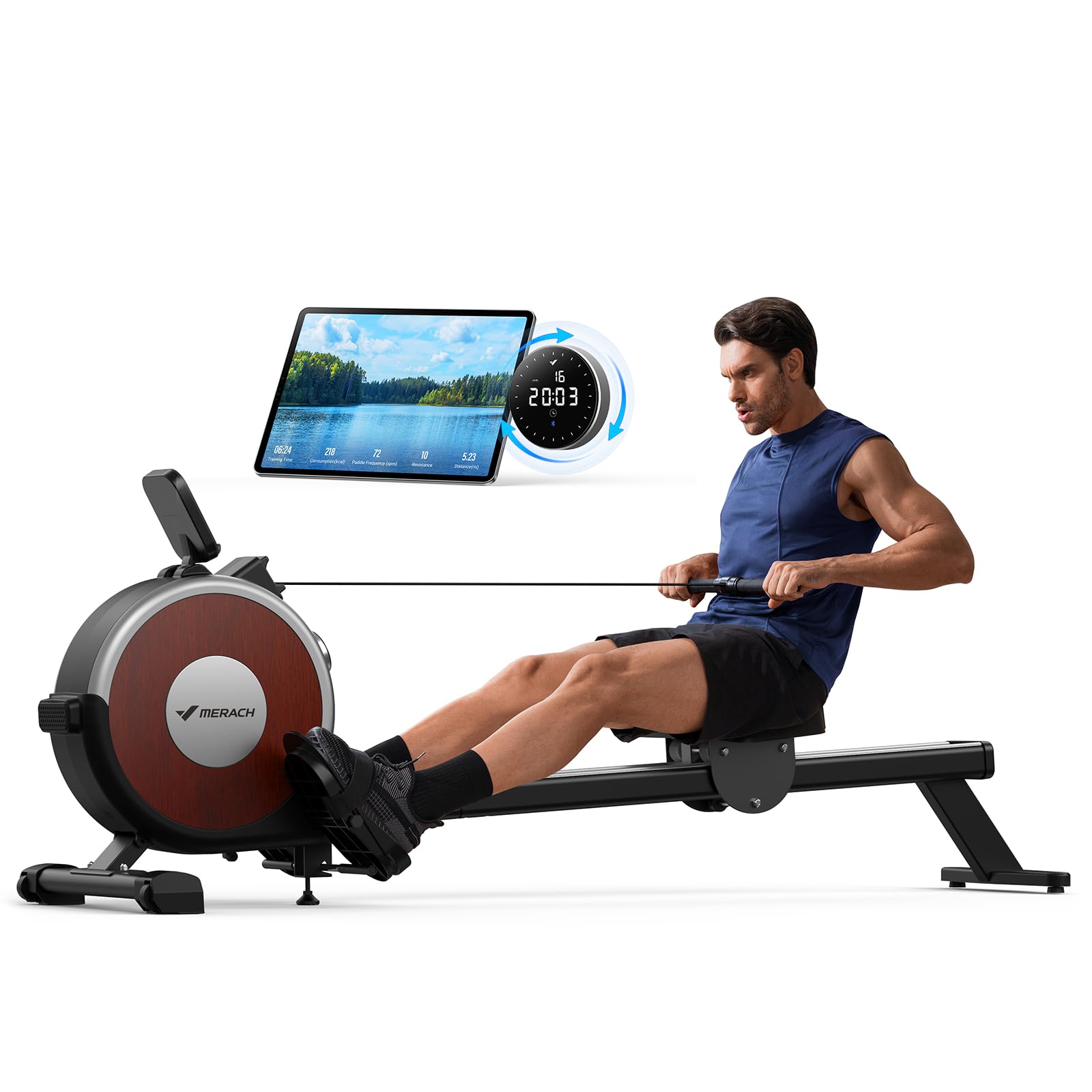 MERACH Rowing Machine, Magnet...B0B9MTW1MH | Encarguelo.com