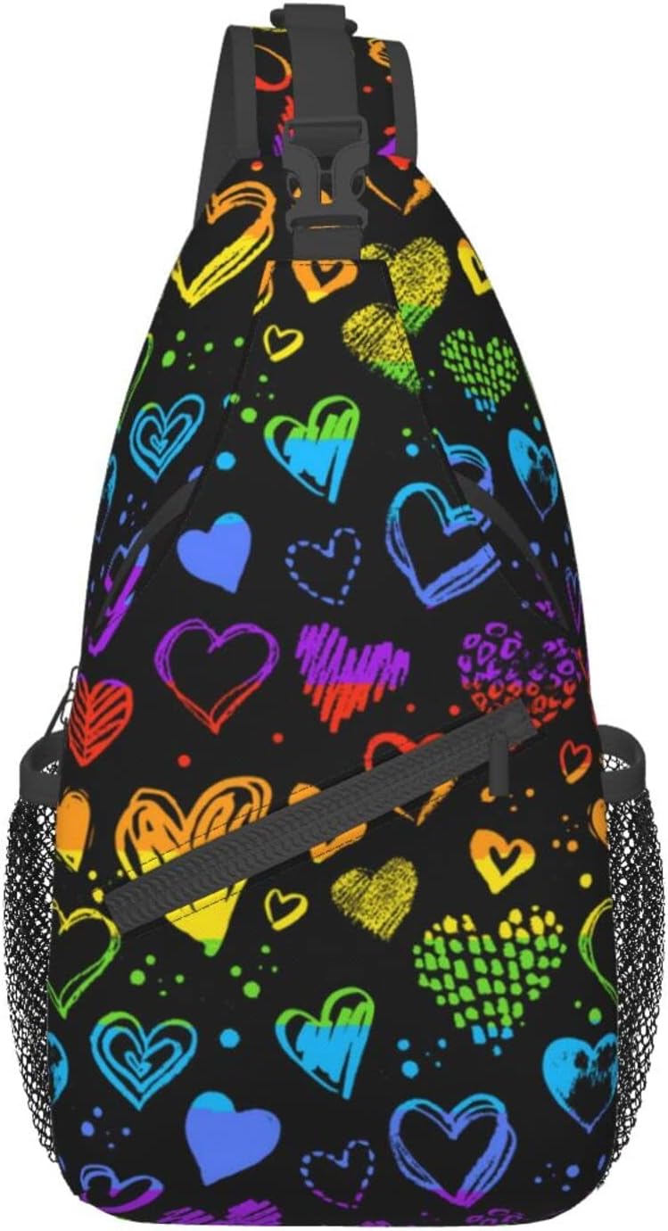 Amazon.com | Rainbow LGBT Pride Sling Backpack, Multipurpose Lgbt ...