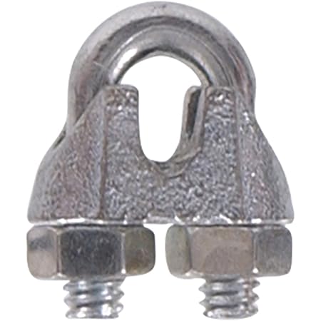 Amazon.com: Hardware Essentials 310212 Zinc Wire Rope Clip (3/16-inch ...