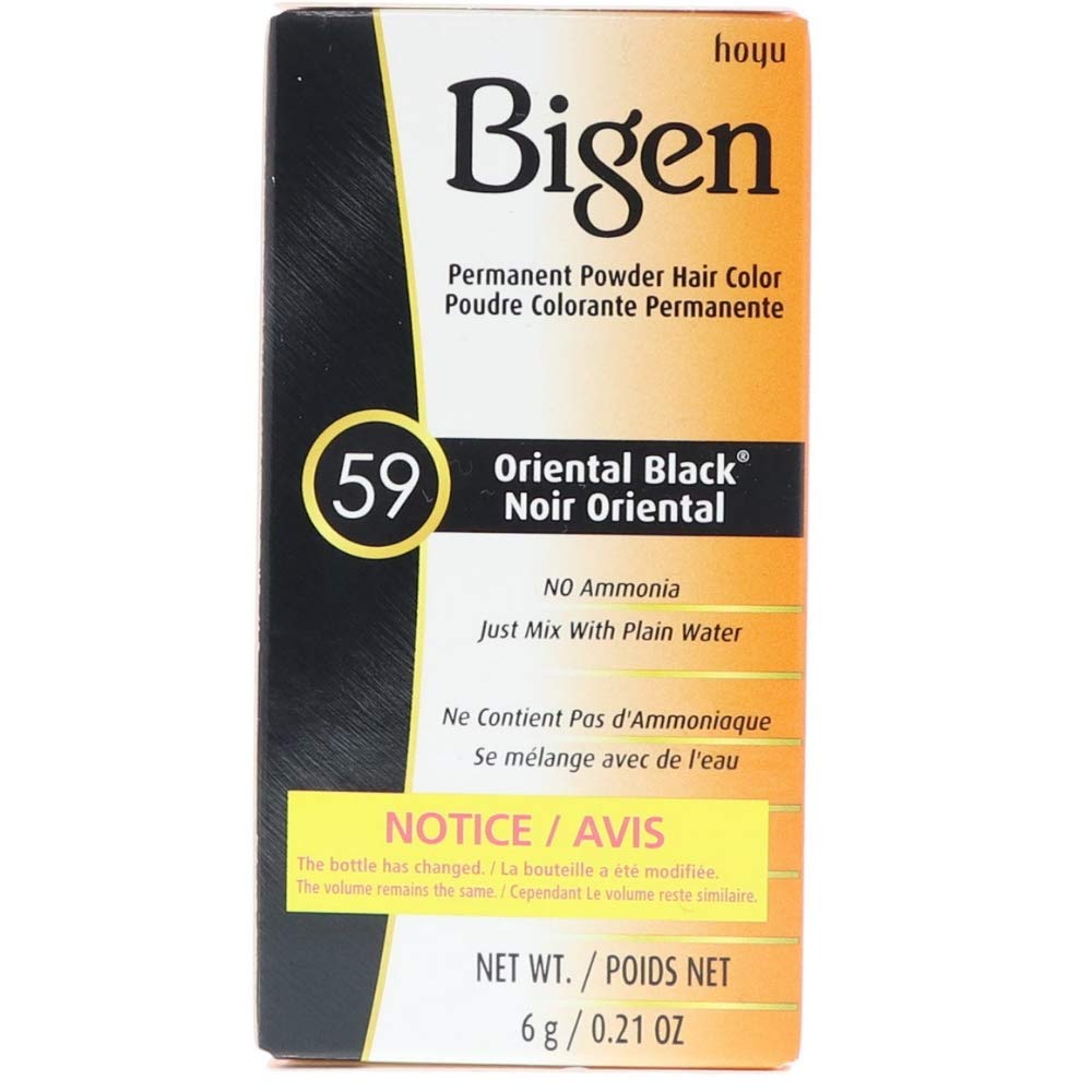 Amazon.com : Bigen Permanent Powder Hair Color 59 Oriental Black 1 ea ...