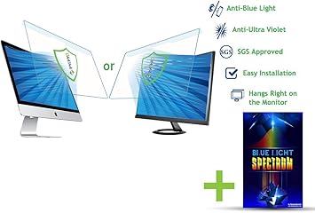 Amazon.com: PYEPYD - Blue Light Filter for 24" Desktop Monitors (W535mm ...