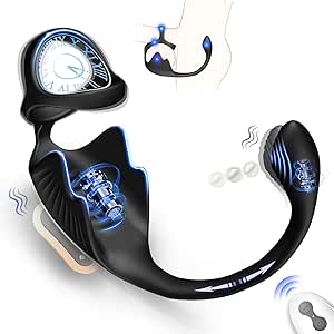 Amazon.com: Vibrating Cock Ring Anal Plug with Mini Bullet, YOLOSEKS 3 ...