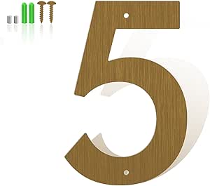 Amazon.com: 12 Inch Stainless Steel Floating Metal House Numbers ...