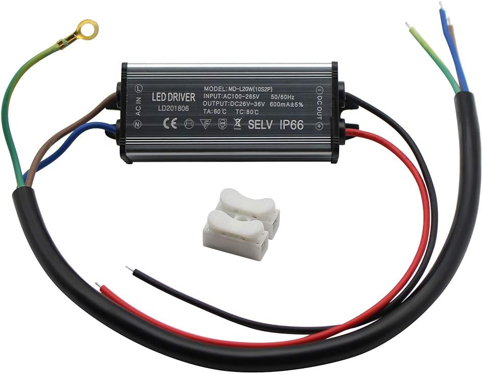 Fankerba Aluminium IP66 20W LED Driver 600mA (Constant Current Output ...