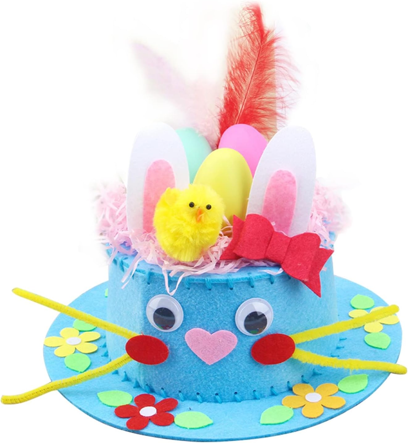 Jc.upin Easter Bonnet Kit - Easter Children's DIY Hat Decoration Set ...