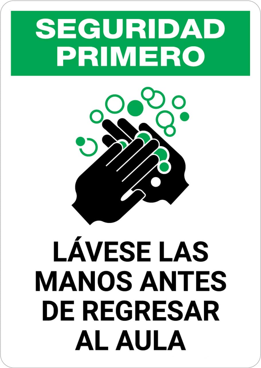Safety First Sign In Spanish