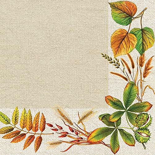 Maki 3-Ply Autumn Decoupage Tissue Paper Napkins Decorative Serviettes ...