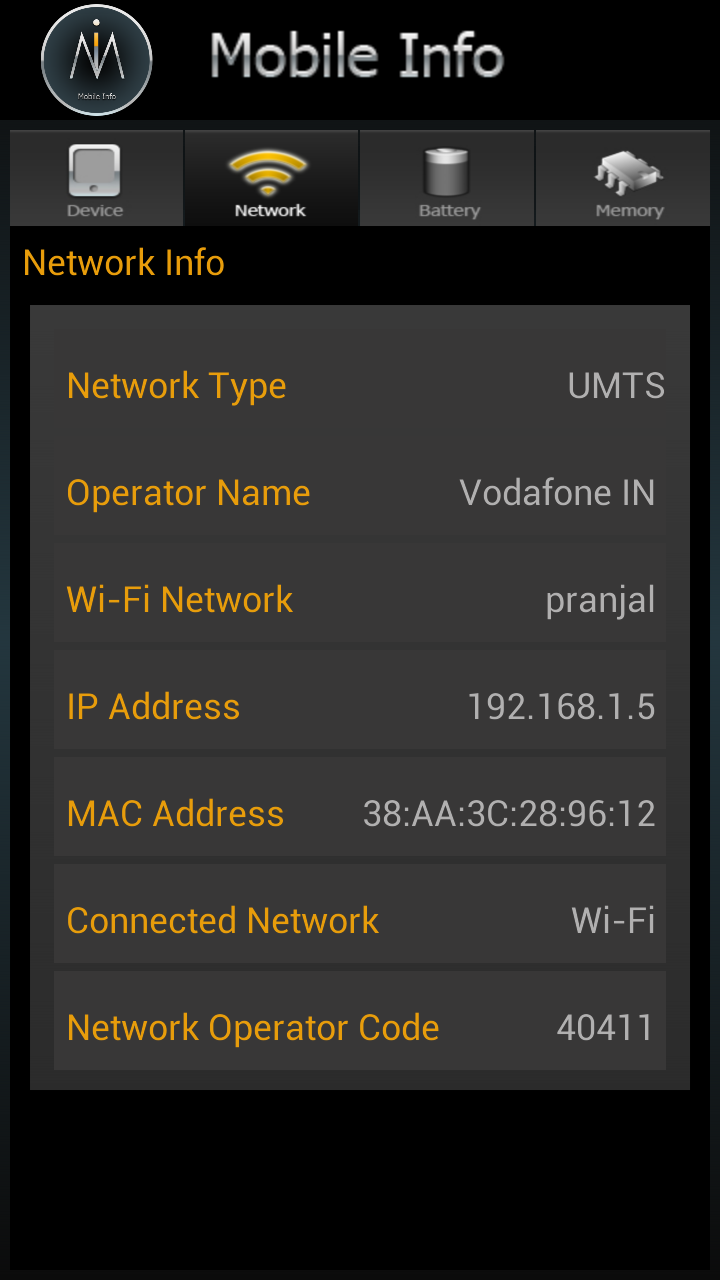 Mobile Info - App on Amazon Appstore