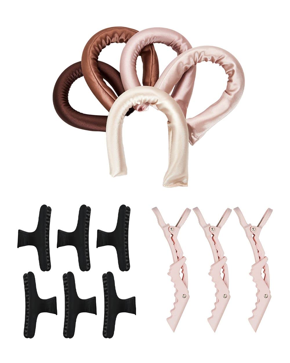 Amazon.com : Kitsch Heatless Hair Curler, Alligator Clips & Butterfly ...