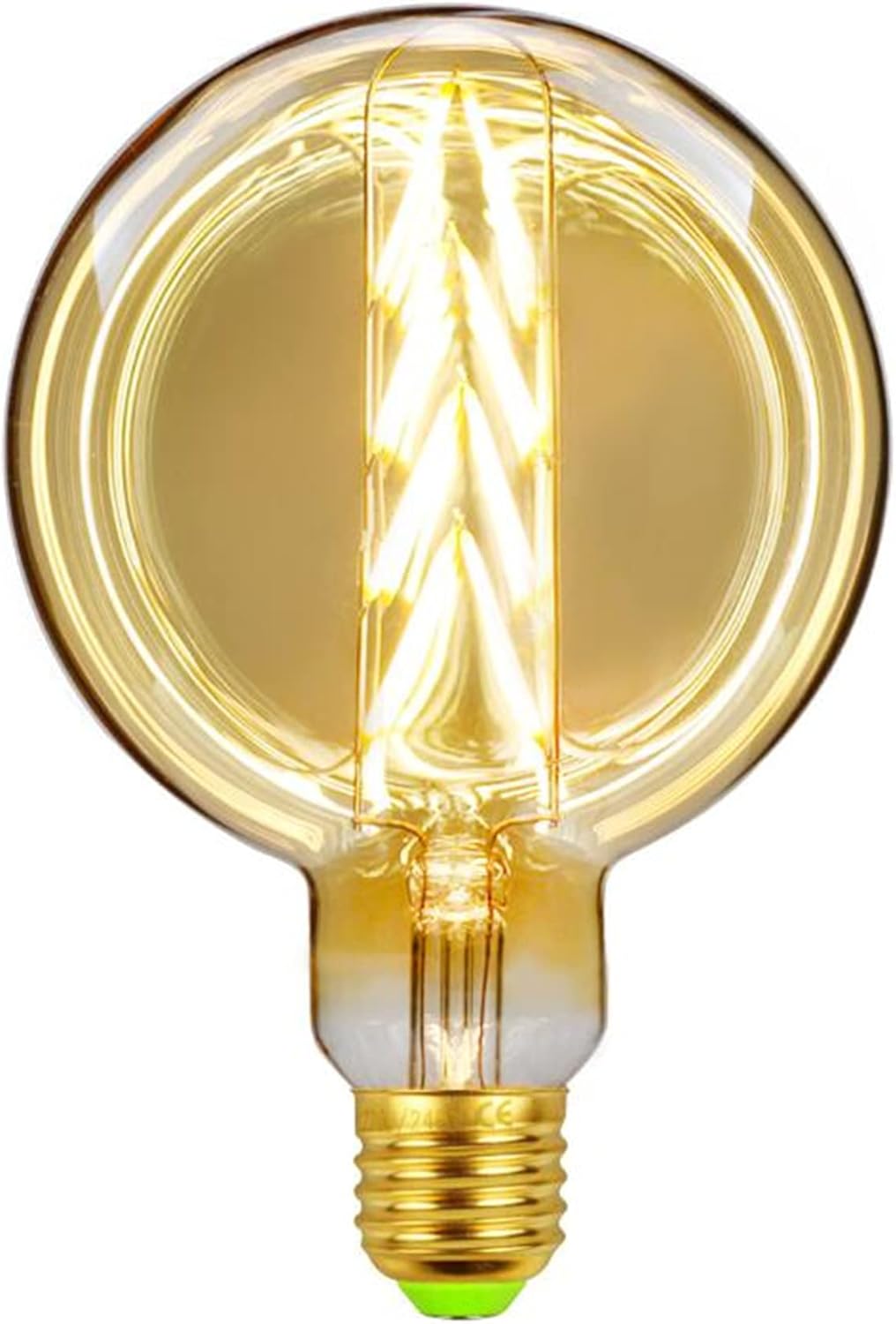 K JINGKELAI G125 Large Flat Vintage Edison Bulb E27 LED Filament Bulb ...