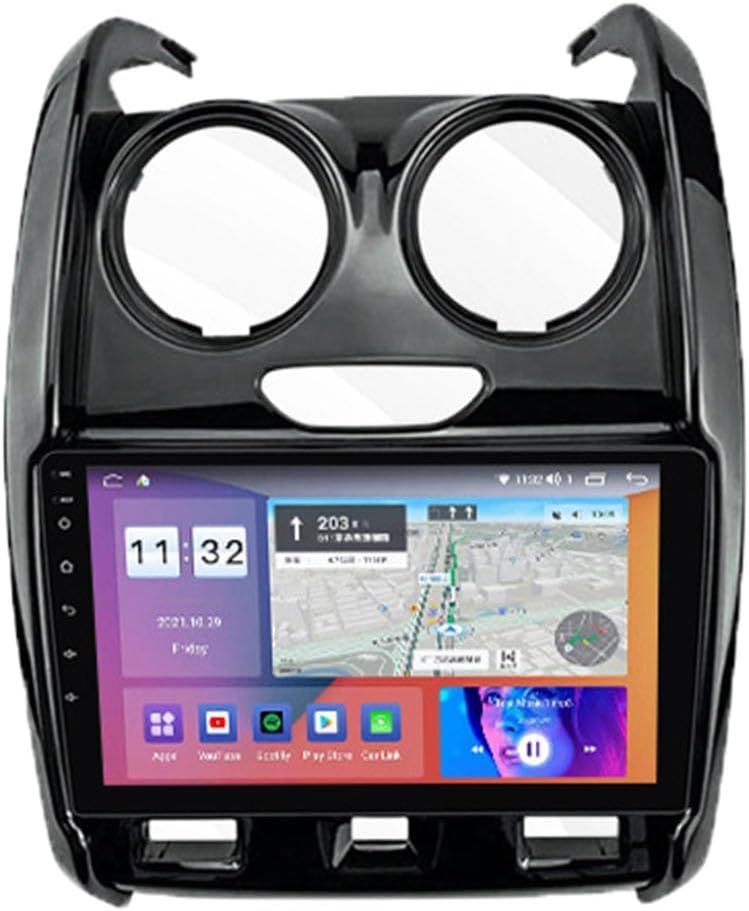 9" Touch Car Stereo Radio DAB Head Unit GPS Navigation For Renault ...