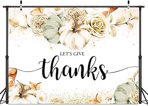 Amazon.com : Ticuenicoa 10×7ft Let's Give Thanks Backdrop Happy ...