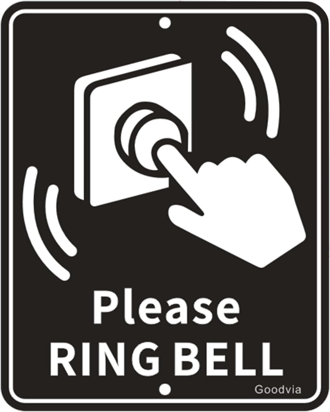 Please Ring The Bell Sign Metal Aluminium 4.7 * 5.9 inches with Double ...