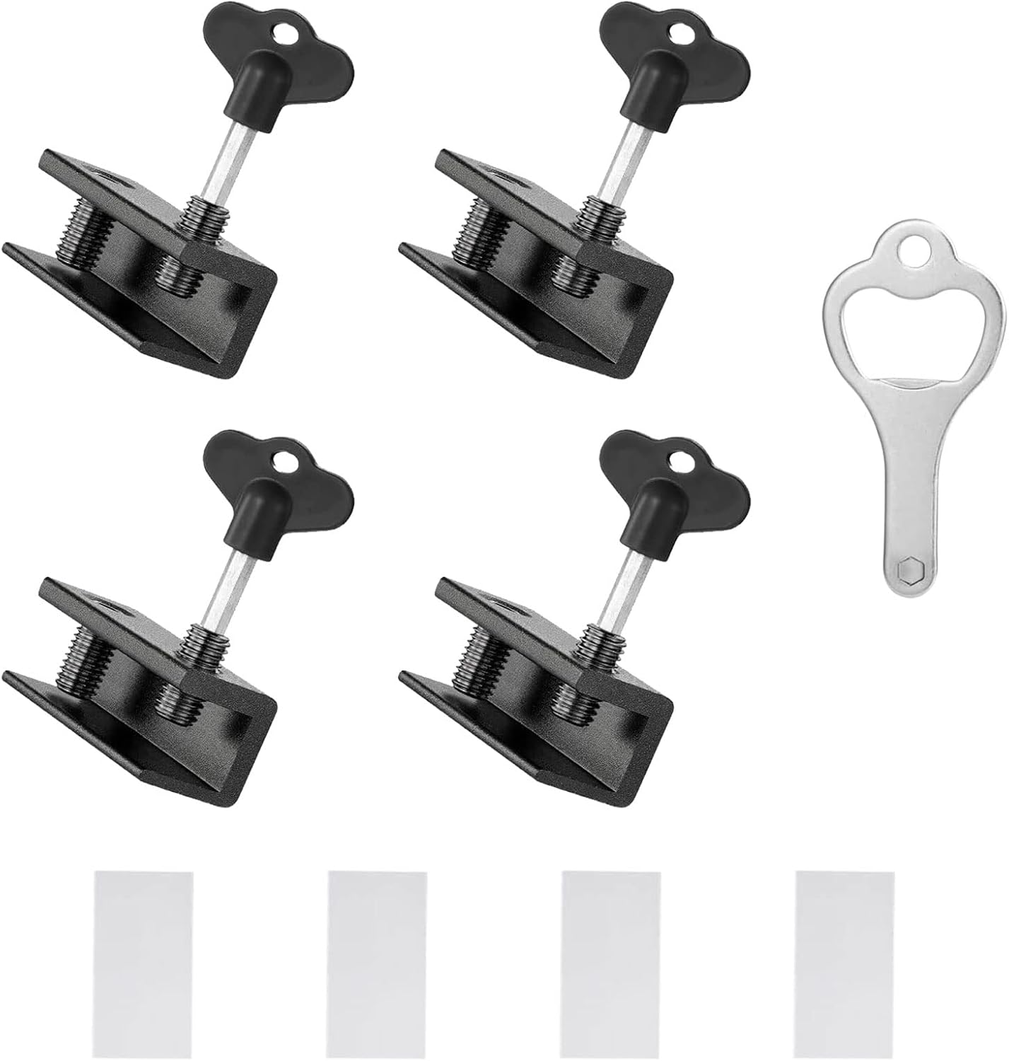 Window Locks,4 Sets Sliding Window Locks with Key for Vertical ...