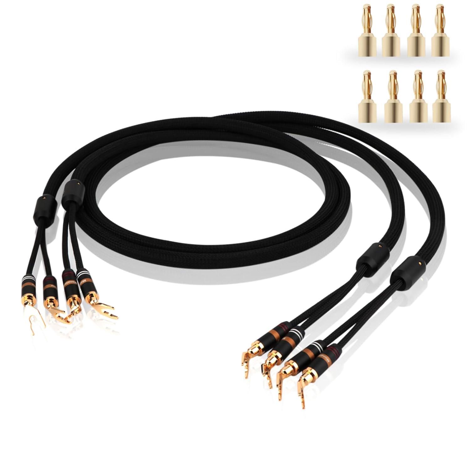 Buy Monosaudio Pair Monosaudio Audiophile Speaker Cable,Convertible ...