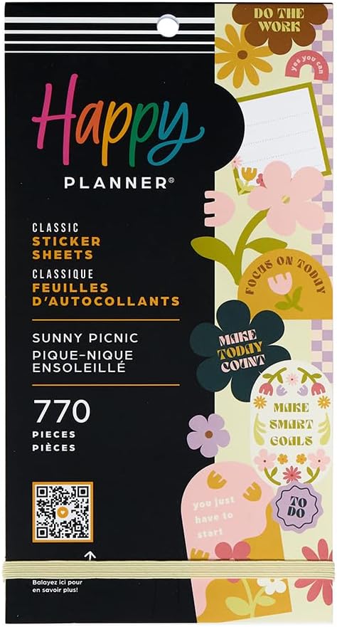 Amazon.com: Happy Planner Disney 30-Sheet Easy-Peel Sticker Pack for ...