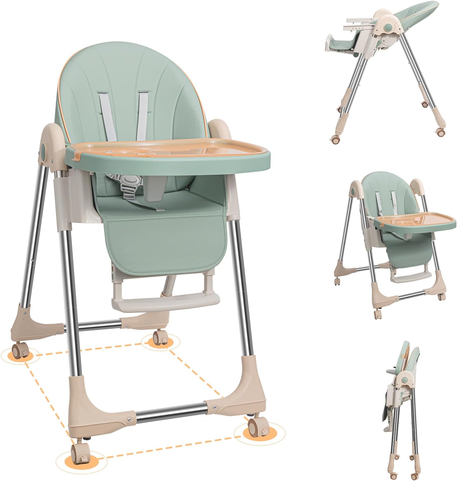 Amazon.com : Baby High Chairs for Babies and Toddlers with Adjustable ...