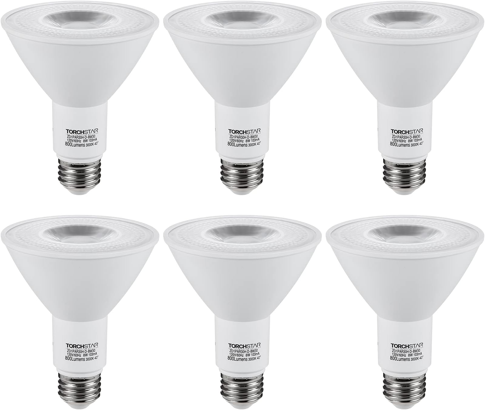 Explux Commercial-Grade LED PAR30 Short Neck Flood Light Bulbs, 75W ...