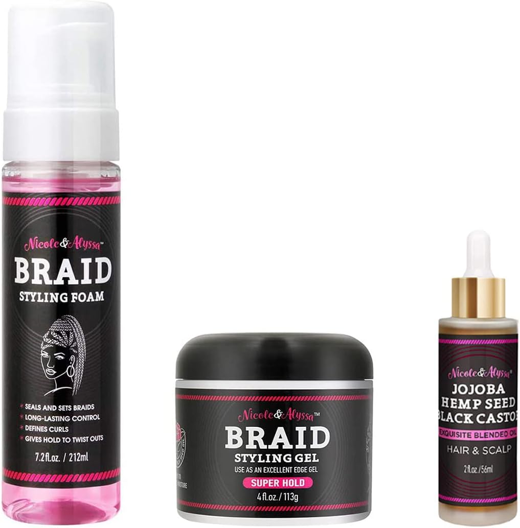 Amazon.com : Nicole & Alyssa - Braid Foam and Loc/Twist Braid Gel Combo ...