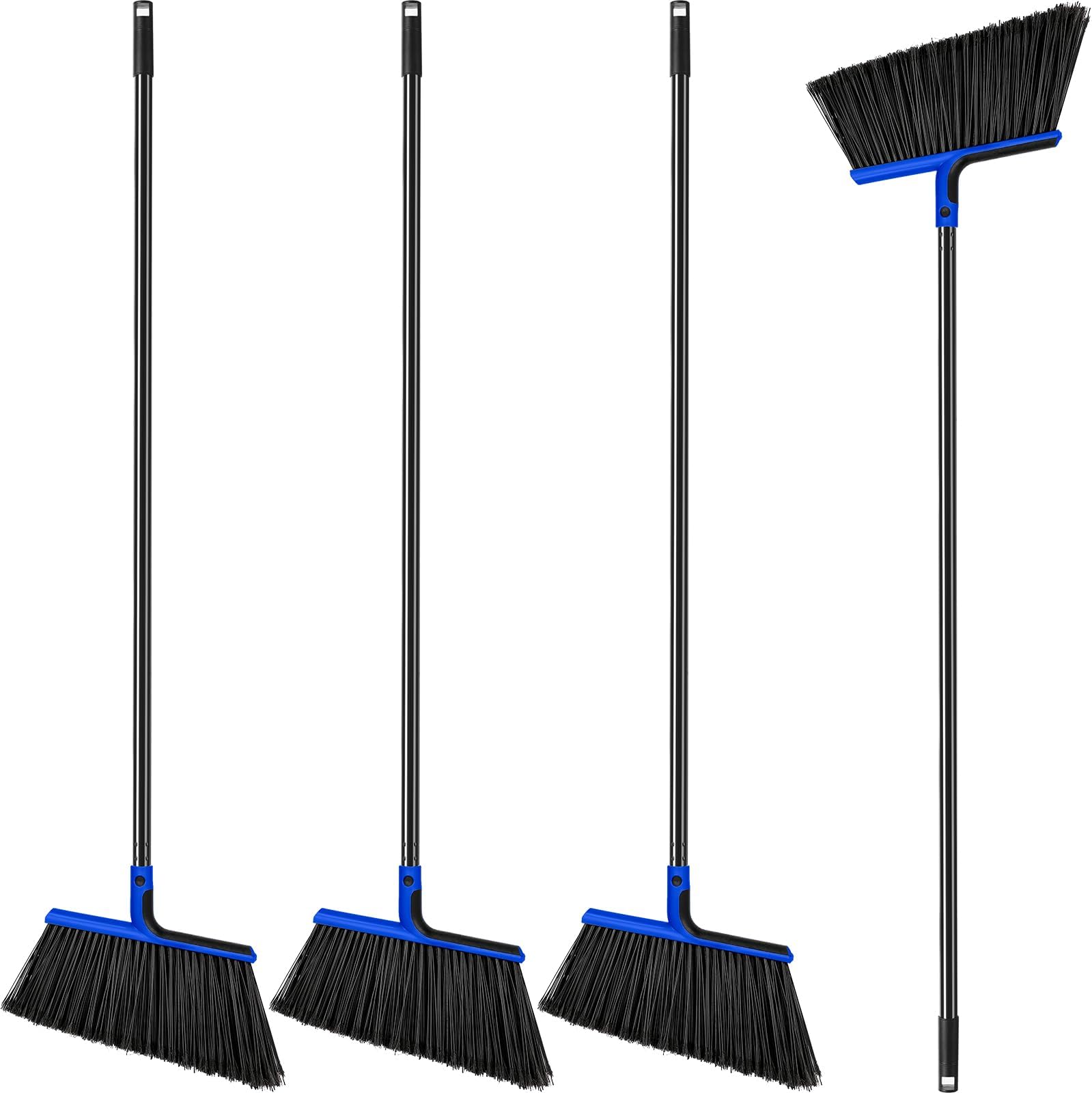 Amazon.com: Roshtia 4 Pcs Broom Bulk Commercial Heavy Duty Broom 58 ...