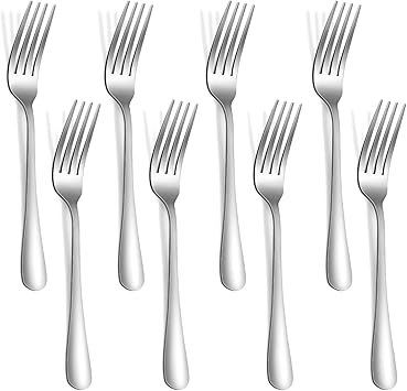 Amazon.com: Forks Silverware,Targzier Dinner Forks 8 Inches,Forks Set ...