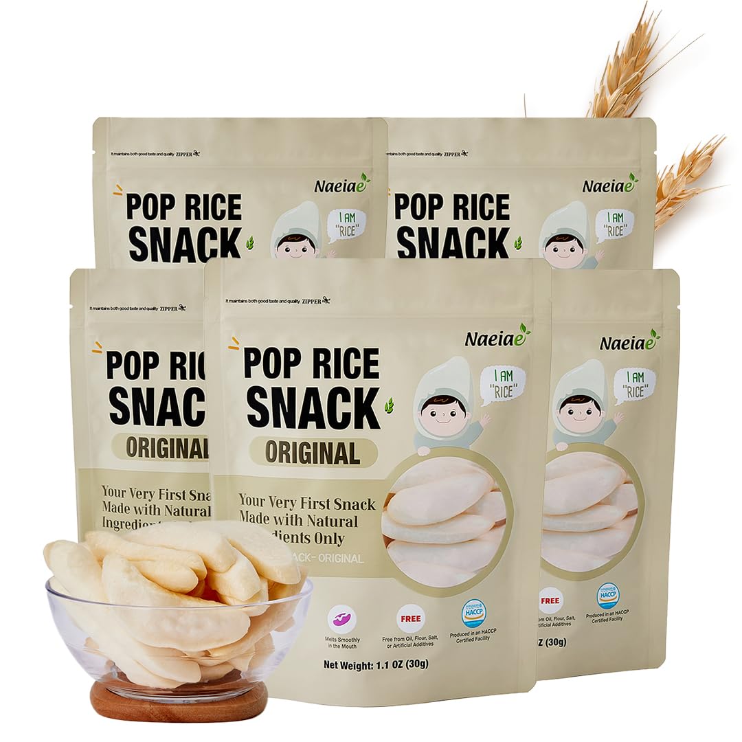 Amazon.com: Naeiae Pop Rice Snack, Rice Puffs Teething Snack for Babies ...