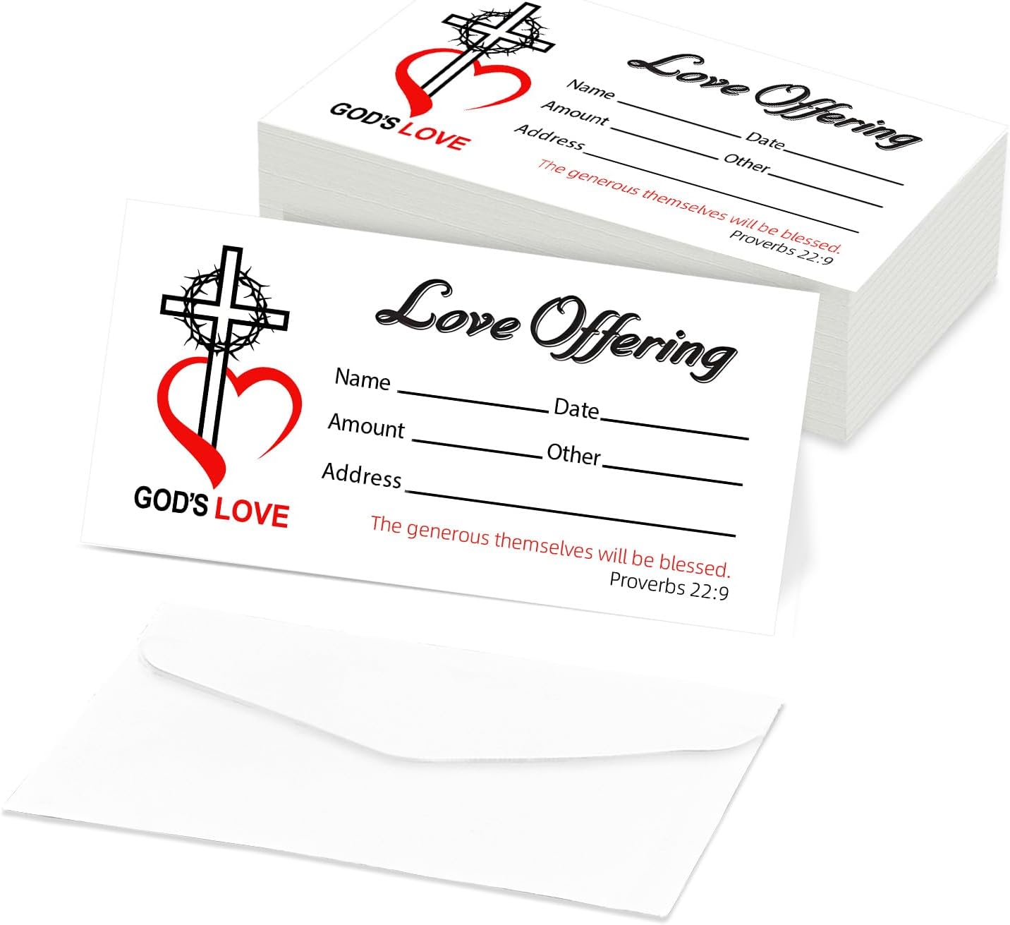 Amazon.com : Love Offering Envelopes for Church (100) : Office Products