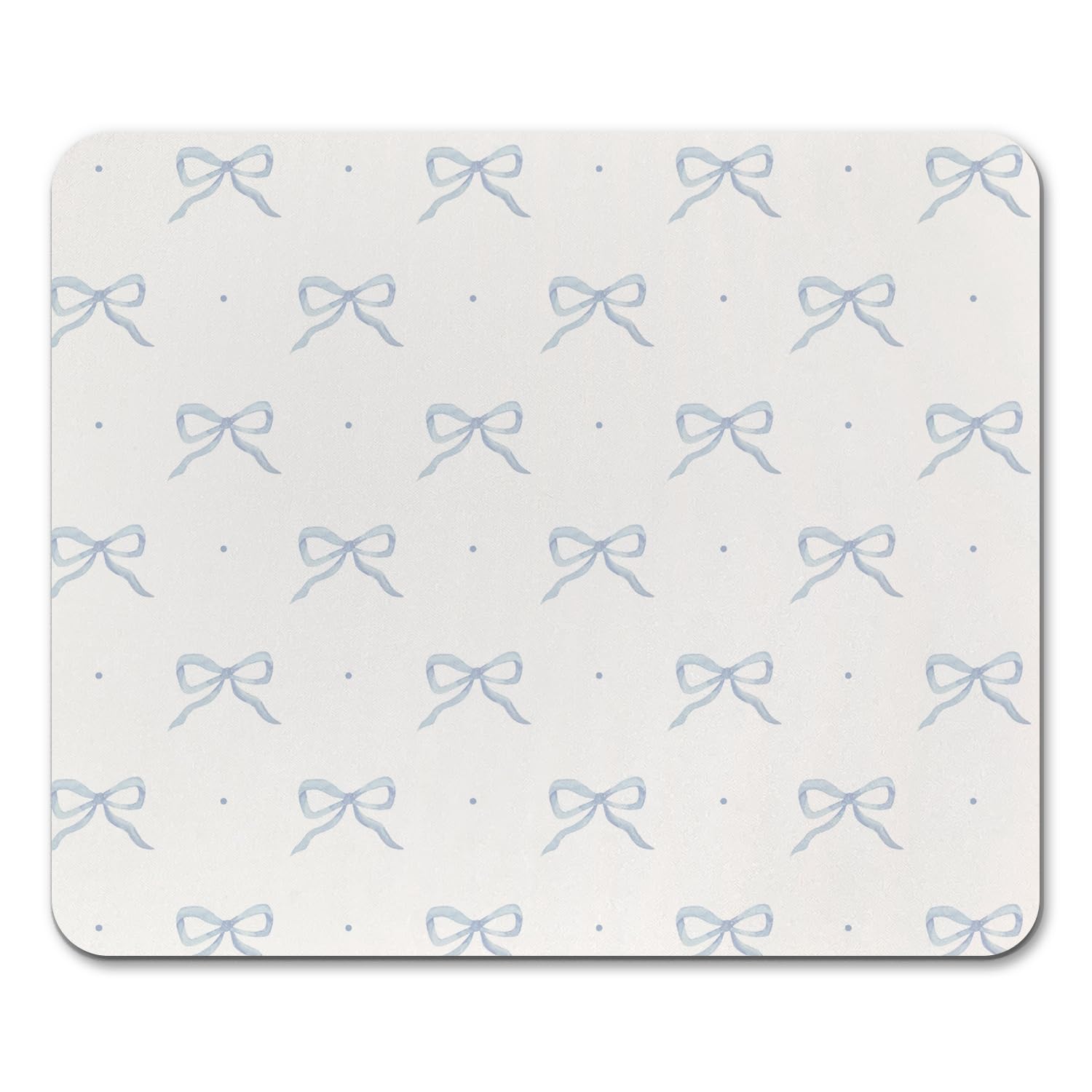 Amazon.com: FLVGE Blue Bow Cute Mouse Pad, Coastal Cute Mouse Pads for ...