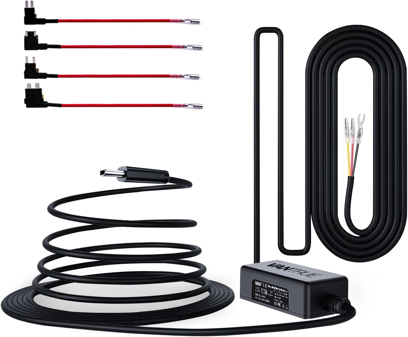 VANTRUE USB-C Hardwire Kit mit 2 Stufen und Acc Kabel für alle Dashcams ...