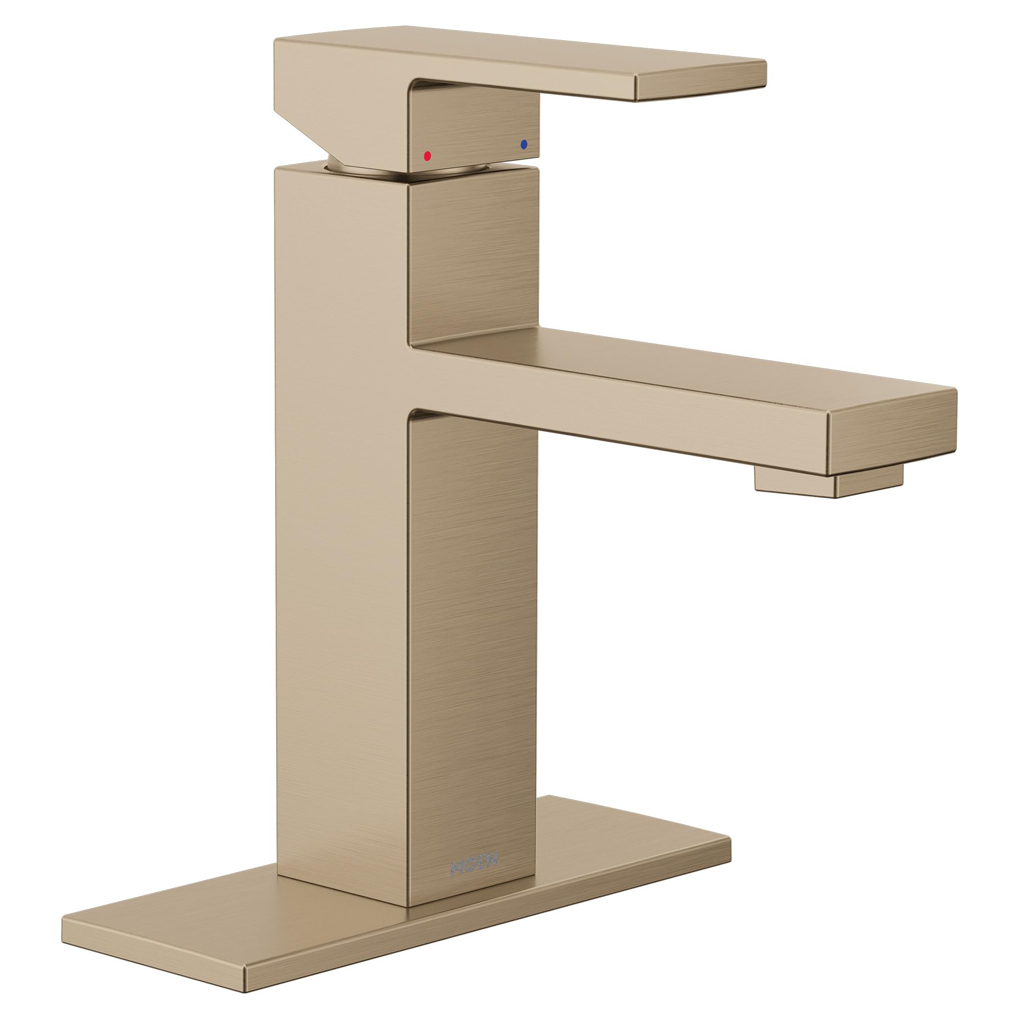 Snapklik.com : Moen Revyl Bronzed Gold One-Handle Single Hole Modern ...