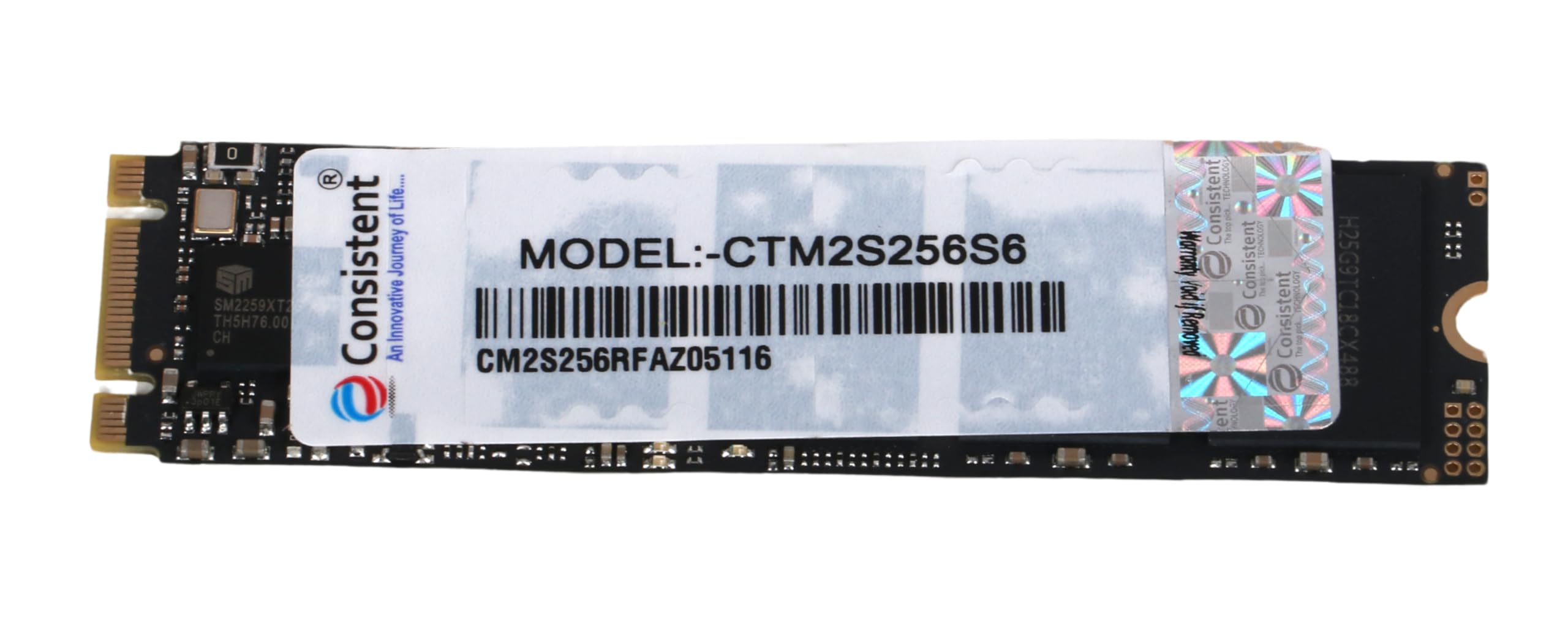 Consistent SSD 256GB M.2 SATA 2280, with 520MB/s Read Speed, PCIe Gen 3 ...