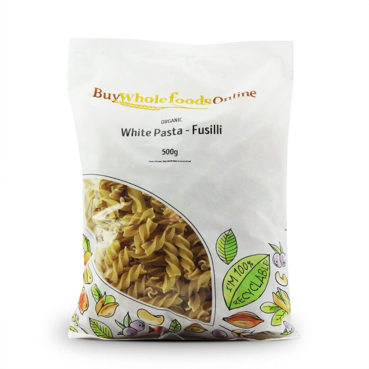 Organic White Pasta - Fusilli 500g : Amazon.co.uk: Grocery