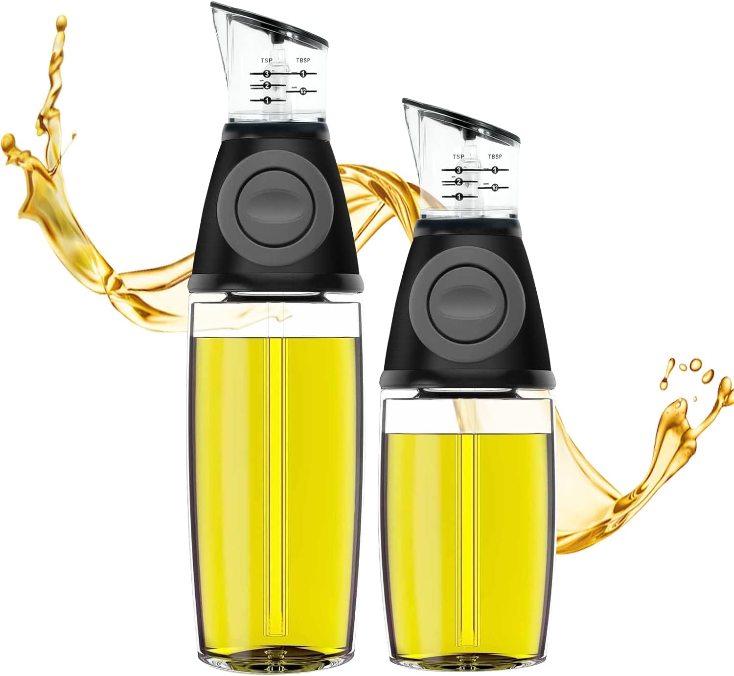Amazon.com: Cooking Oil Dispenser Bottle for Kitchen Olive Oil Dispenser with Measurements Clear ...