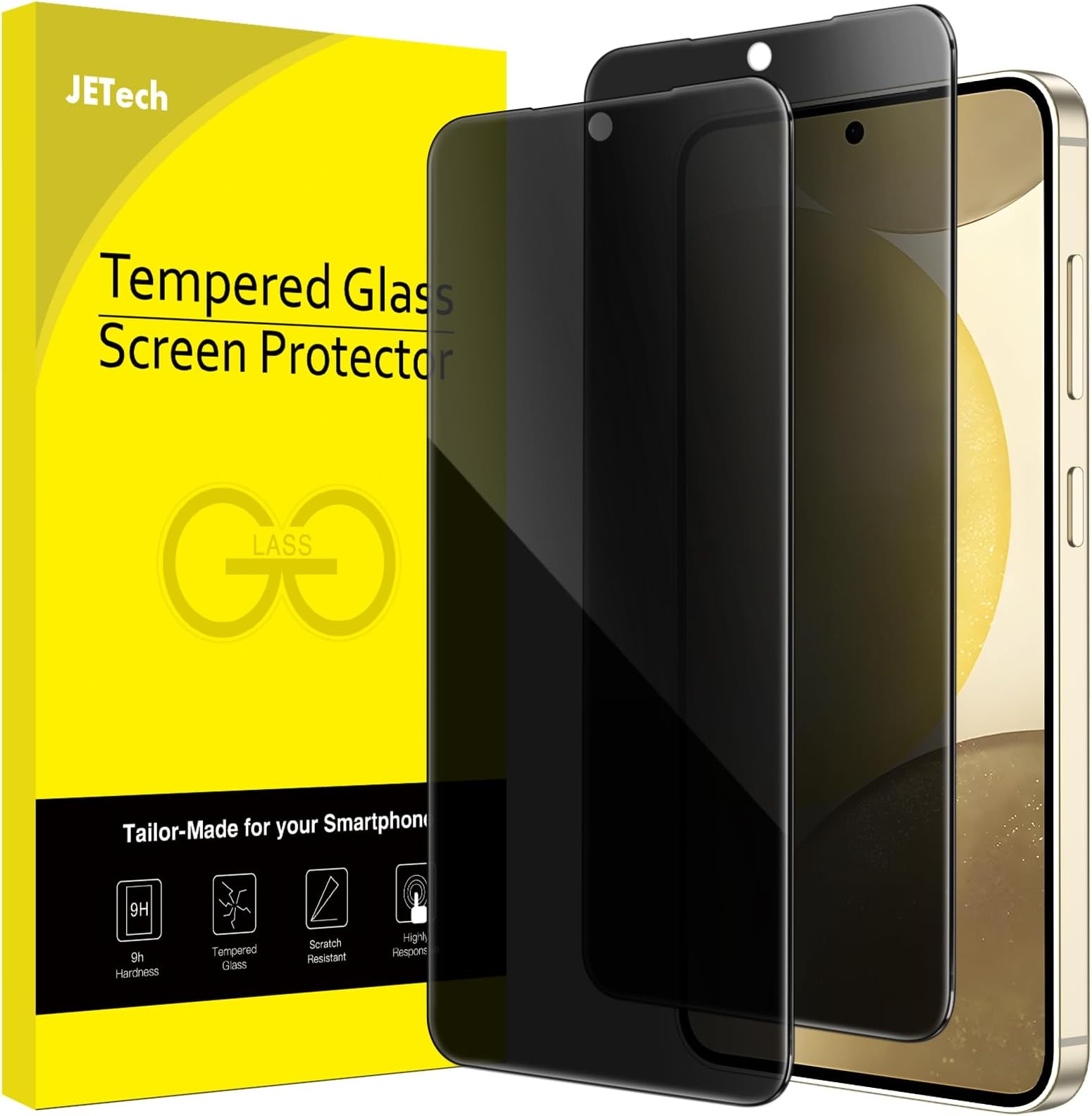 Amazon.com: JETech Privacy Screen Protector for Samsung Galaxy S24 5G 6 ...