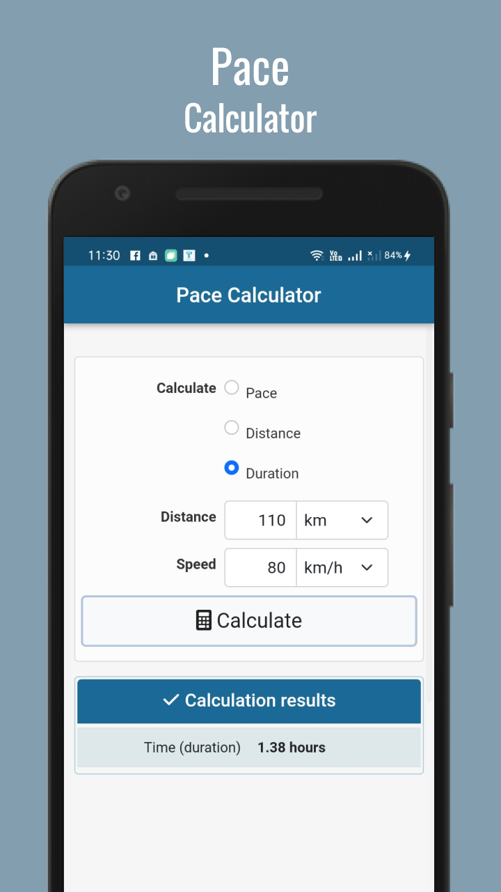Pace Calculator - App on Amazon Appstore