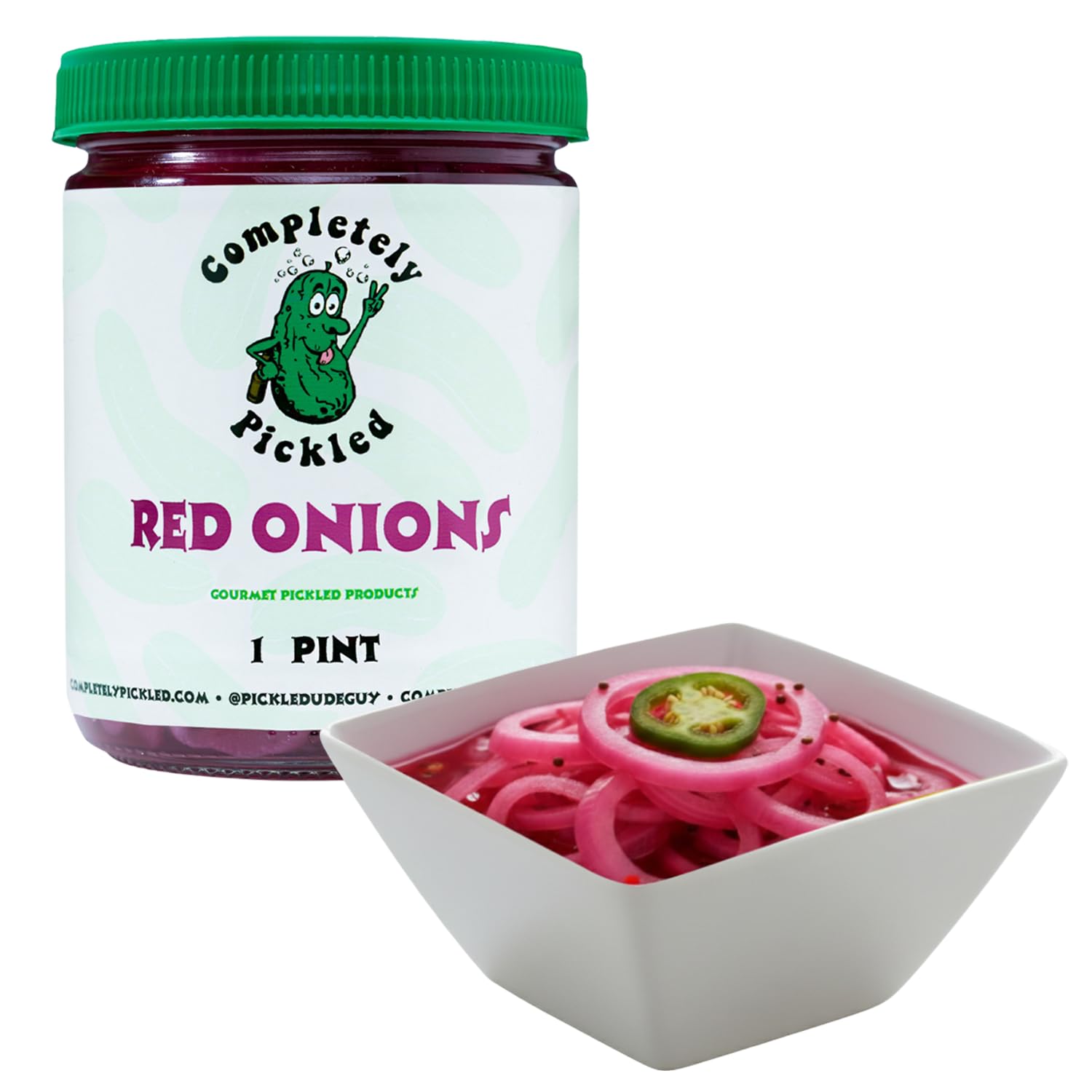 Amazon.com : Gourmet Pickled Red Onions, Tangy, Sweet & Crisp, No Sugar ...