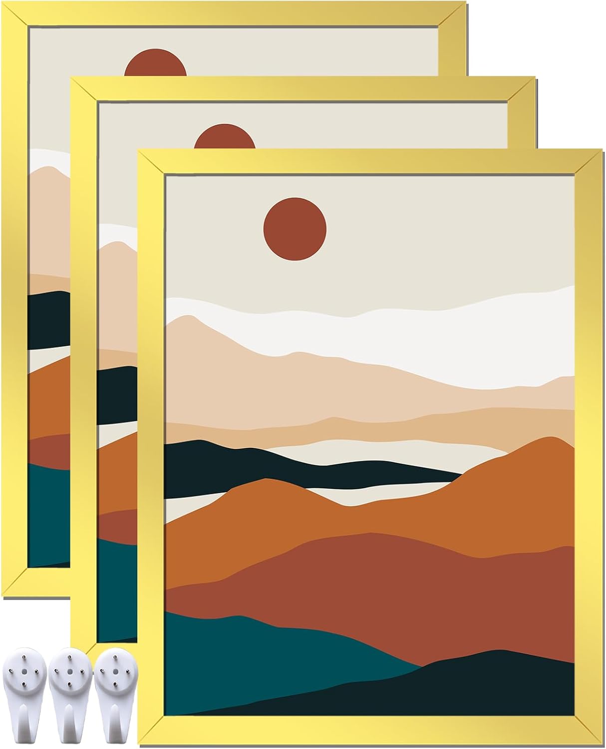 Amazon.com: ijuerybai Gold 17x22 Picture Frame Set of 3, High ...