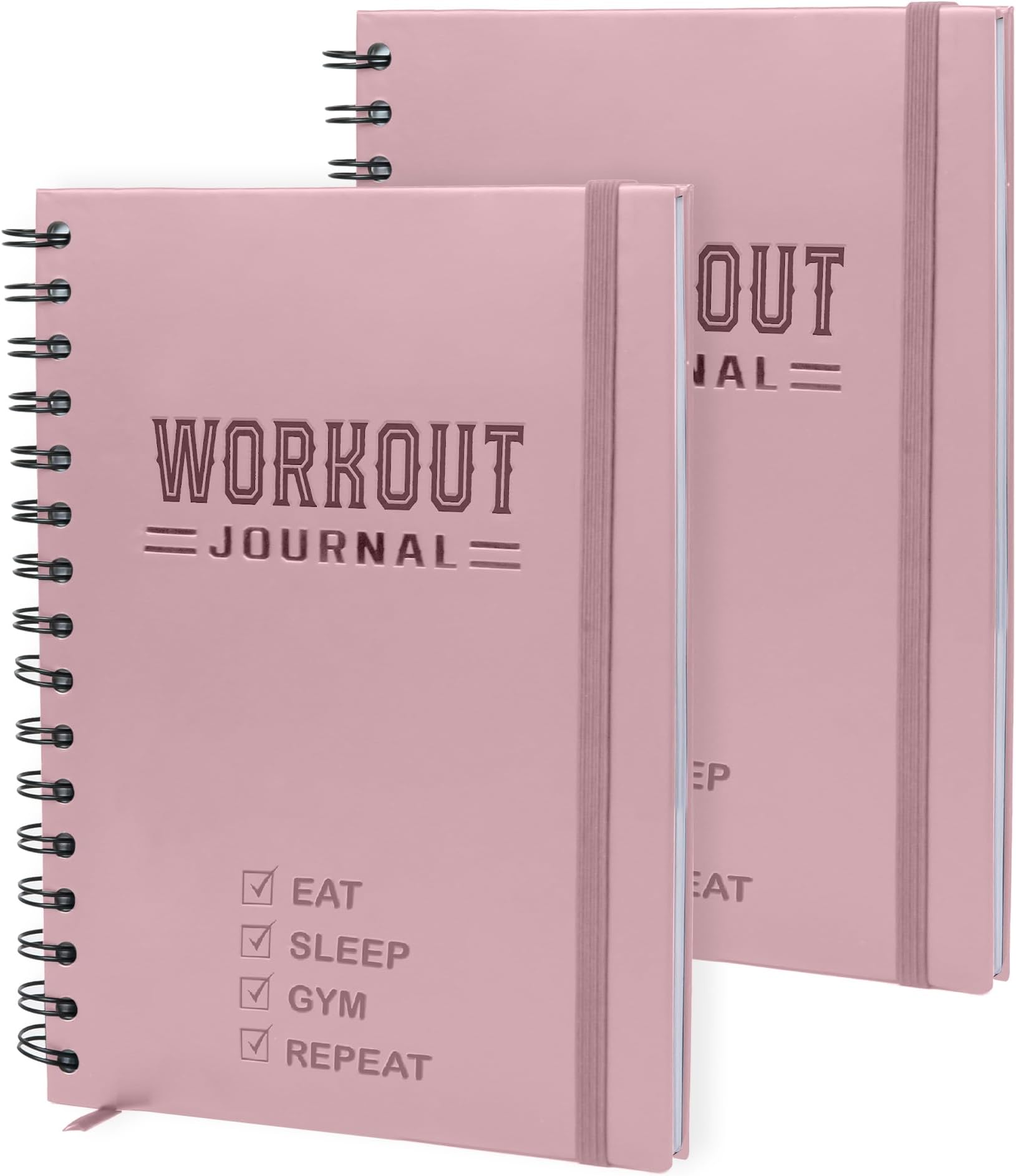 Amazon.com: Hardcover Fitness Planner Workout Journal for Women & Men ...