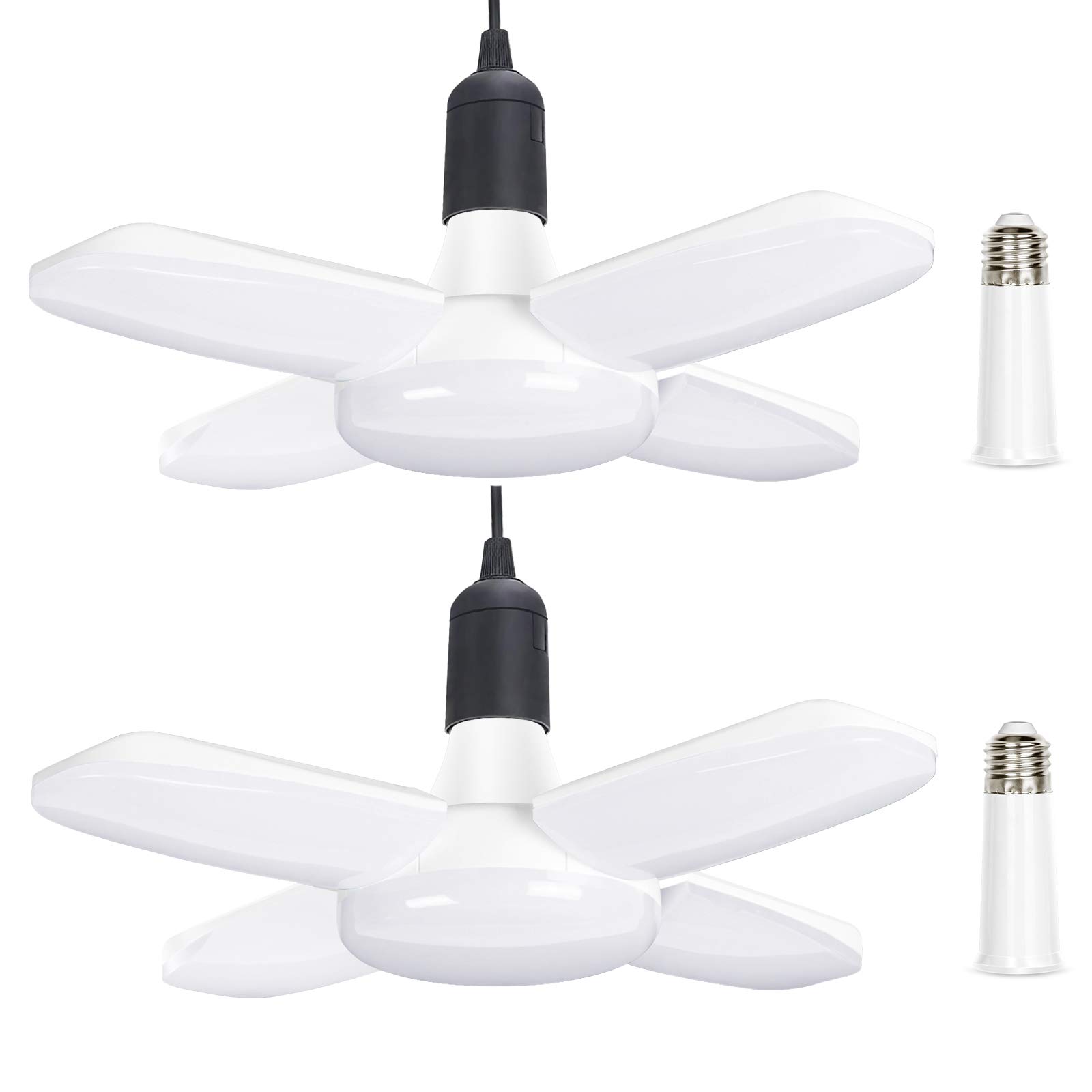 LED Garage Light 60W E26 LED Garage Ceiling Lights Deformable 6500K ...