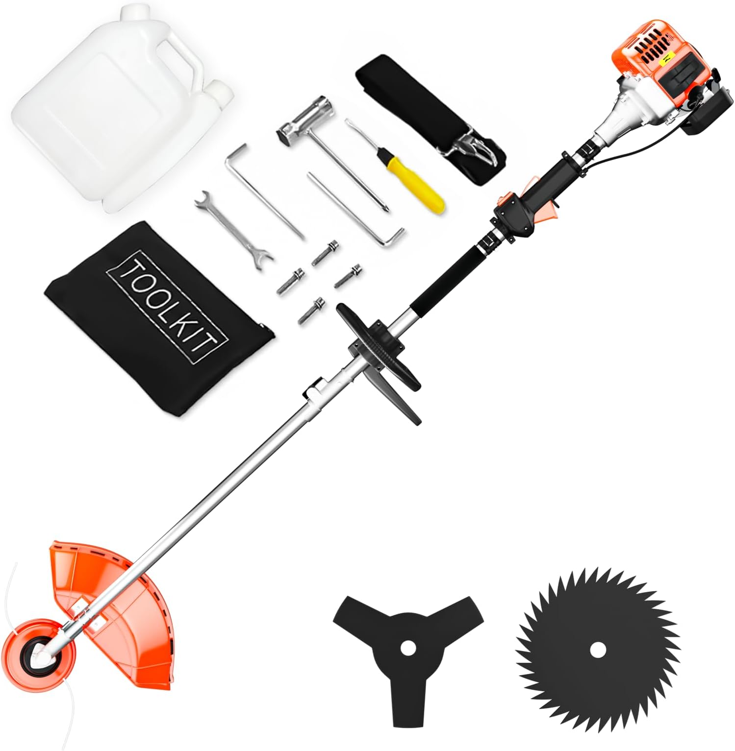 Amazon.com : 36cc Gas String Trimmer,2-Stroke 3 in 1 Gas Brush Cutter ...