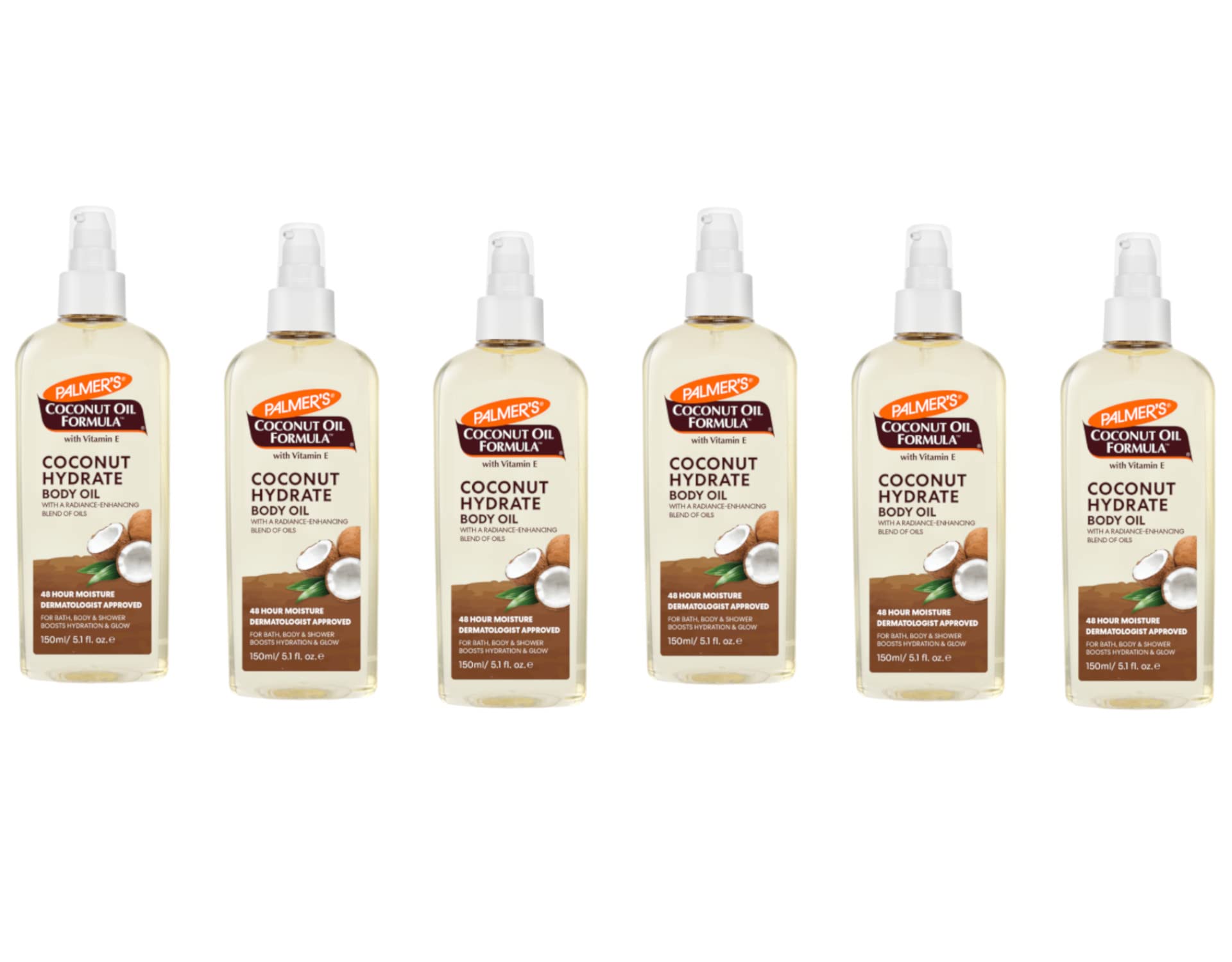Amazon.com : Palmers Coconut Oil Body Oil 5.1 Ounce (150ml) (6 Pack ...