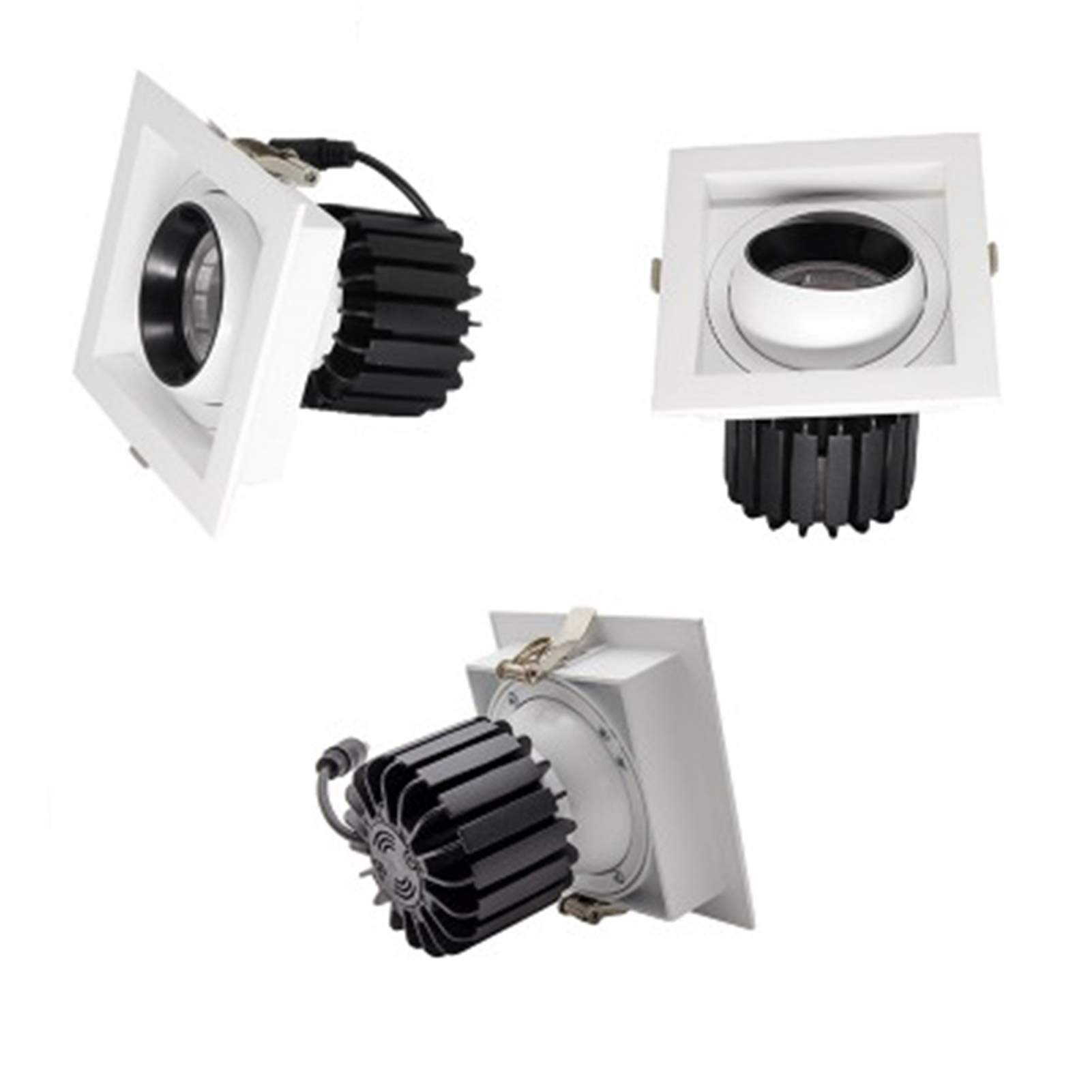 Rectangular Recessed Lighting Fixtures Commercial Architectural LED