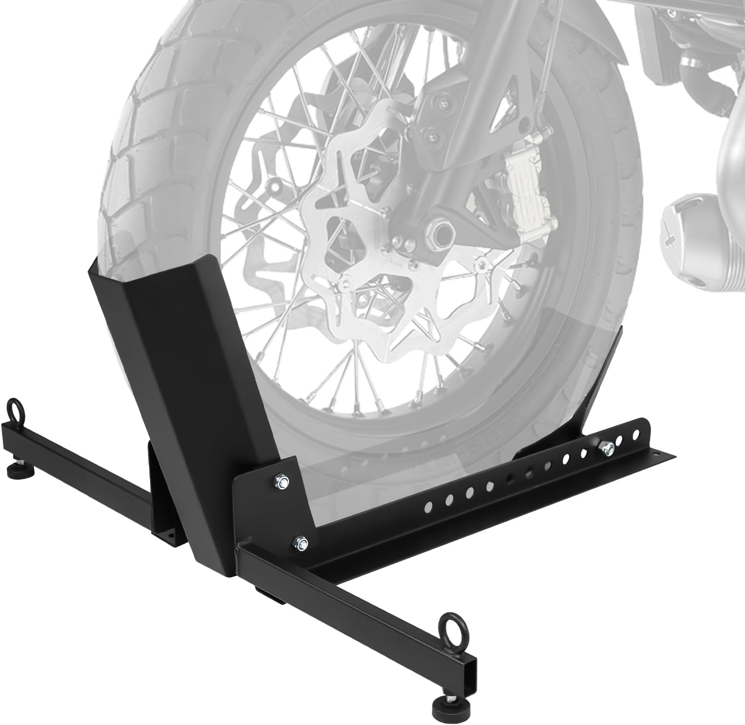 Amazon.com: JY PERFORMANCE Motorcycle Wheel Chock, Universal Heavy Duty ...