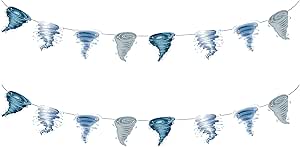 Amazon.com: ATSMOICY Weather Themed Tornado Banners - 2 PCS Cardstock ...