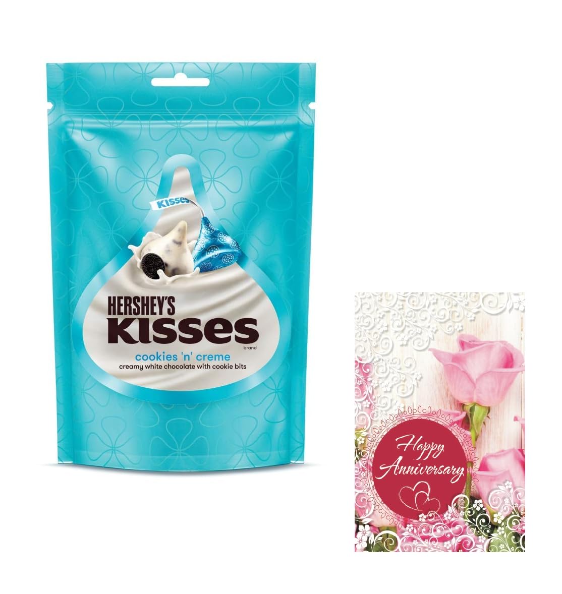 SFU E Com Kisses Cookies n Cream Chocolate With Anniversary Card | Gift ...