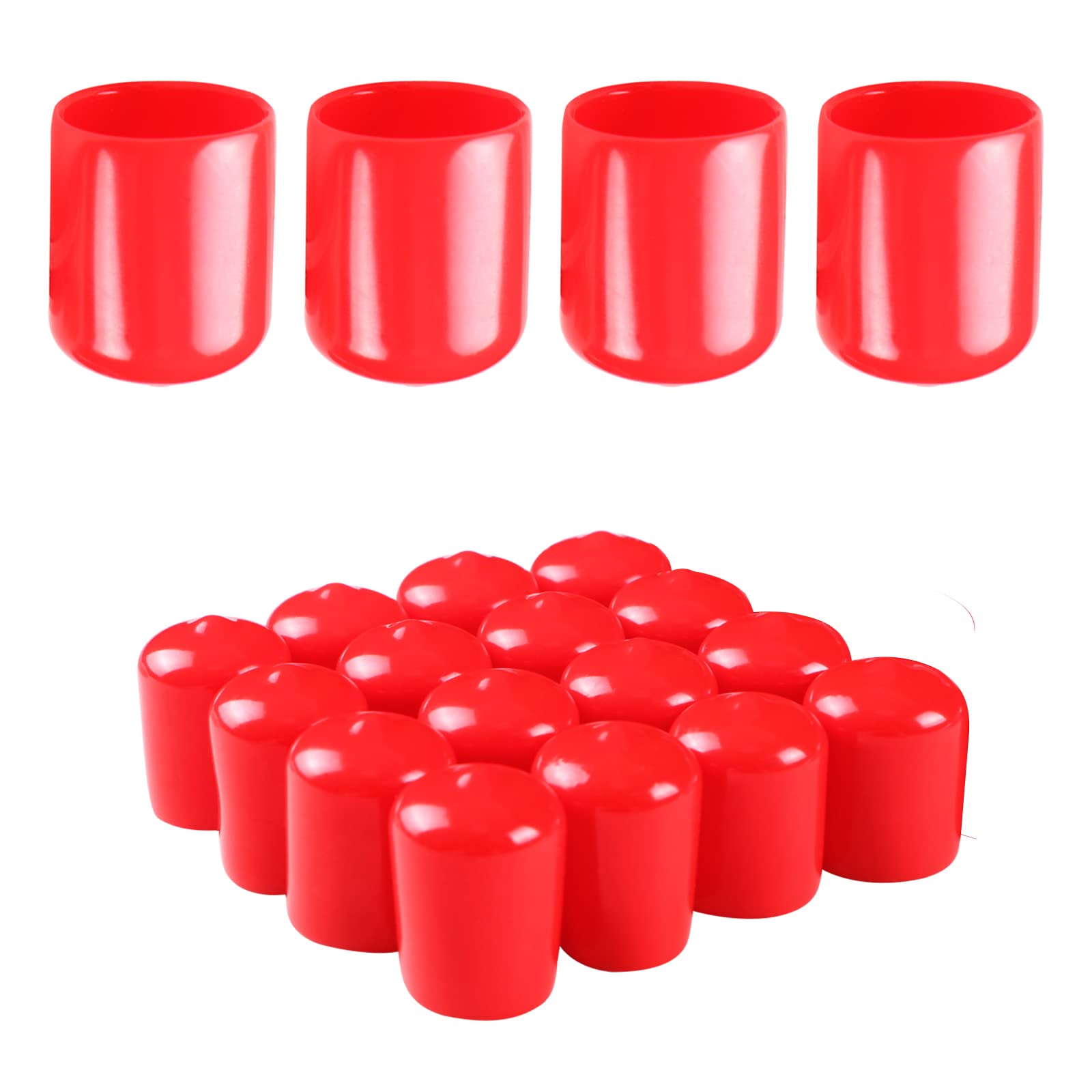 Snapklik.com : Aopin Rubber Round End Cap Cover 0.79 Inch