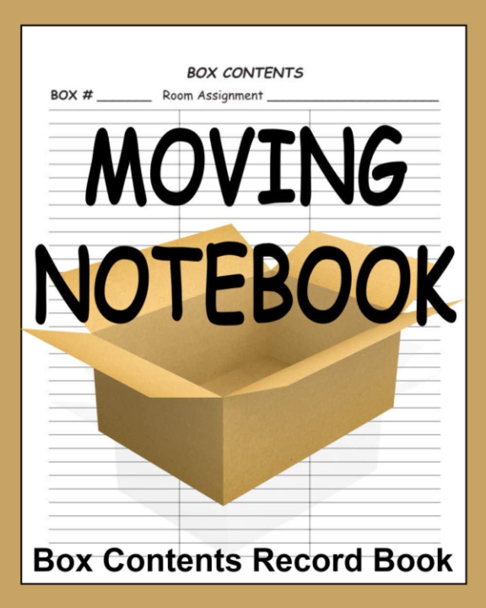 Moving Notebook: 8" x 10" Box Contents Home Inventory Record Book for ...