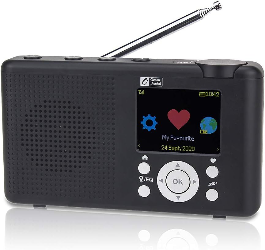 Amazon.com: Ocean Digital WR-23D Portable FM Internet Radio 2.4” Color ...